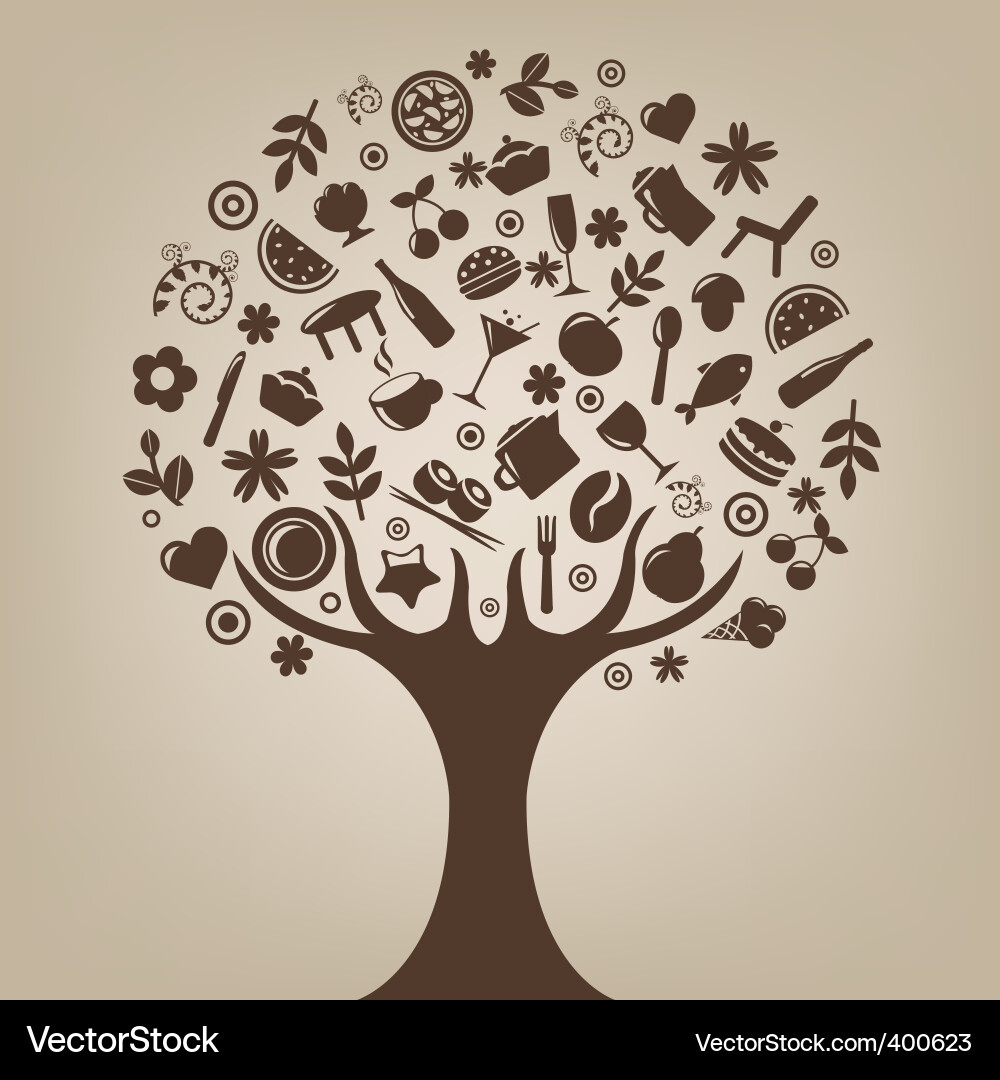 Tree symbol Royalty Free Vector Image - VectorStock