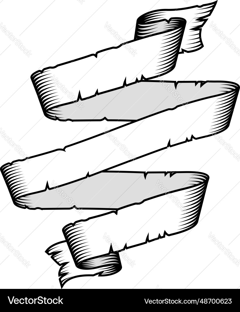 Vintage Twisted Ribbon Royalty Free Vector Image