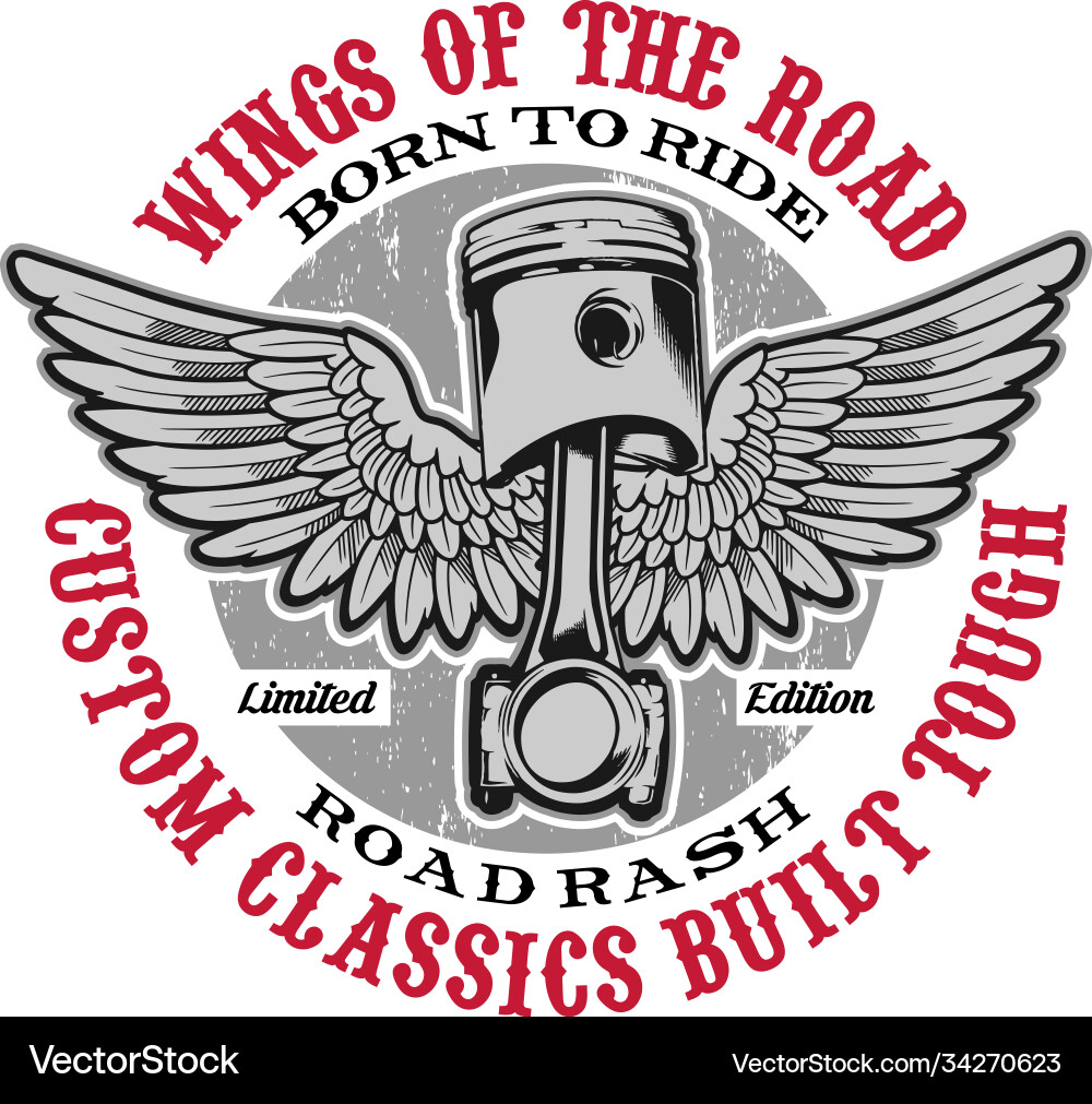 Wings road Royalty Free Vector Image - VectorStock