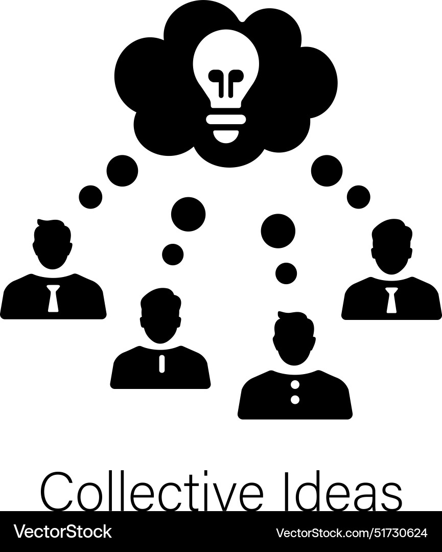Collective ideas Royalty Free Vector Image - VectorStock