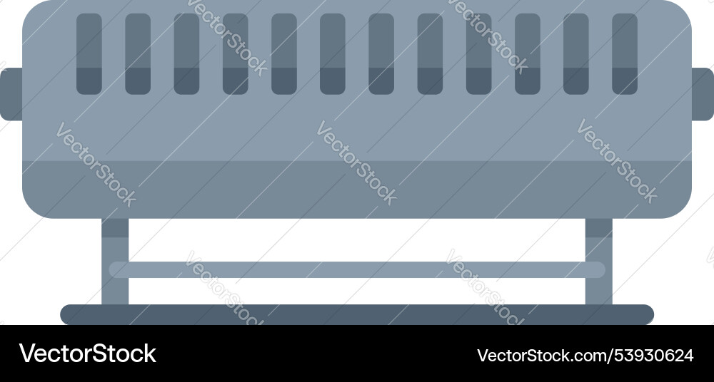 Electric heater providing warmth during winter Vector Image