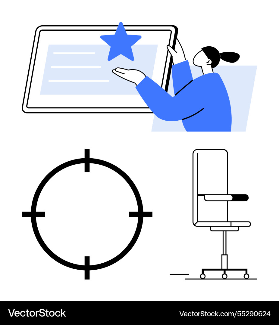 Employee recognition and performance evaluation Vector Image