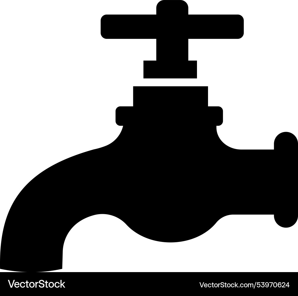 Faucet valve - icon Royalty Free Vector Image - VectorStock