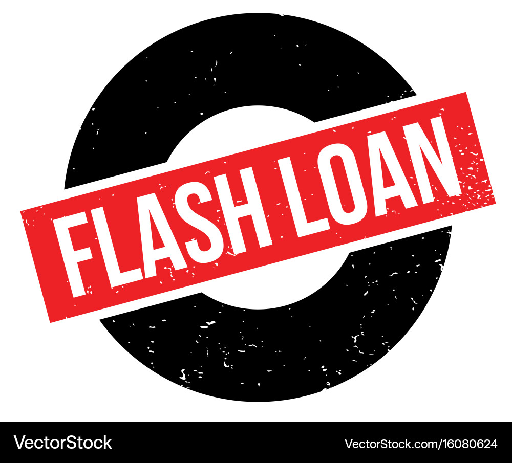 Flash loan rubber stamp Royalty Free Vector Image