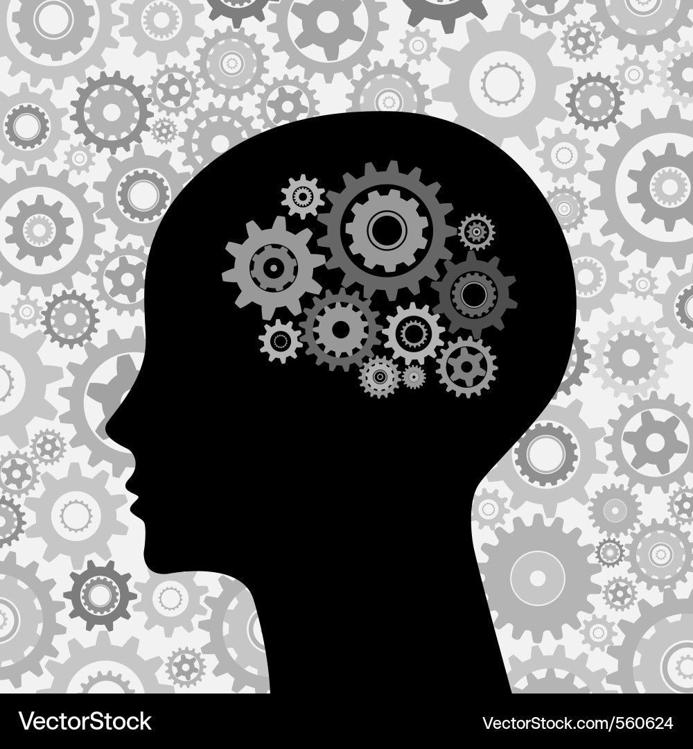 Intelligence human brain Royalty Free Vector Image