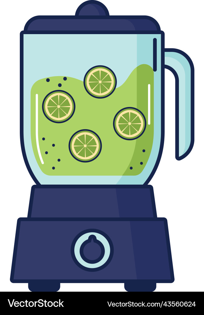 Lemon detox smoothie Royalty Free Vector Image