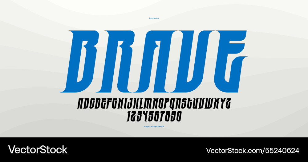 Luxury elegant font for logos and emblems modern Vector Image