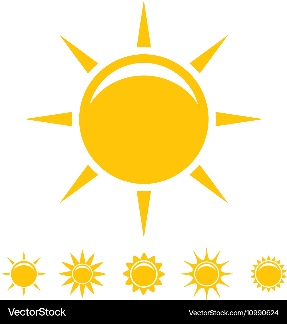 Sun set Royalty Free Vector Image - VectorStock