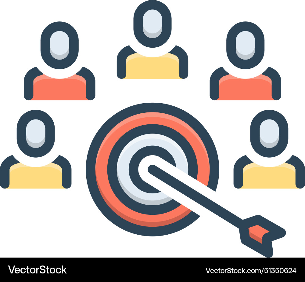 Target audience Royalty Free Vector Image - VectorStock