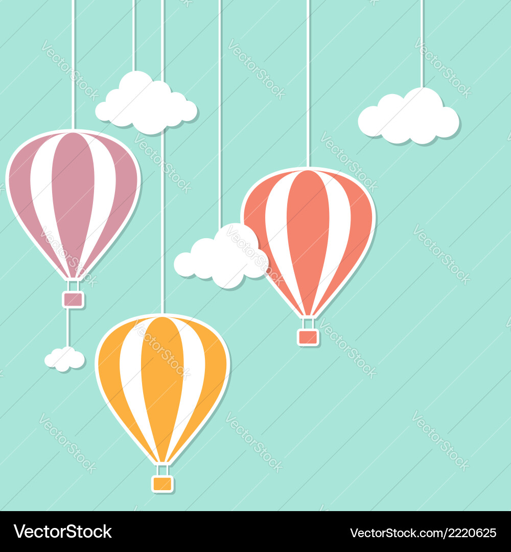 Air balloons Royalty Free Vector Image - VectorStock