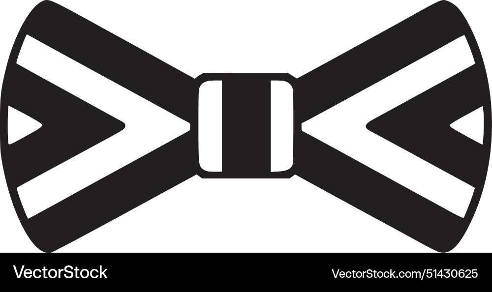 Bow - black and white isolated icon Royalty Free Vector