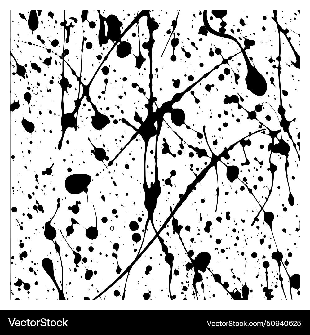 Dynamic monochrome ink splash design for high Vector Image