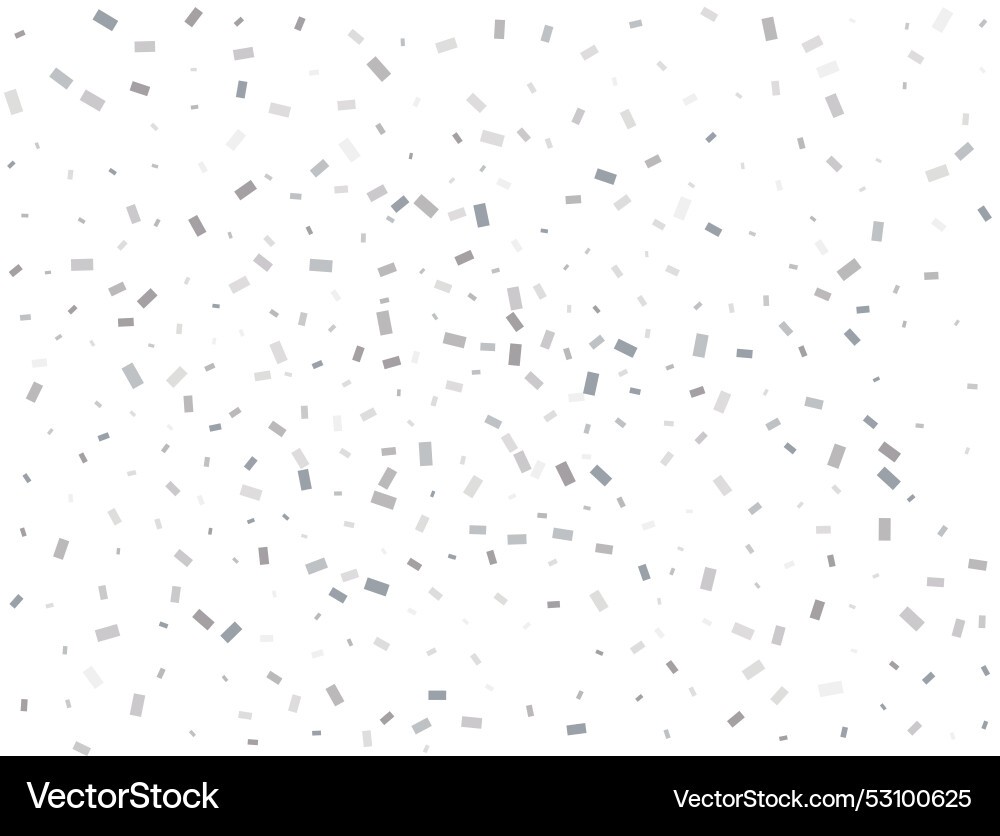 Magic silver rectangular glitter confetti Vector Image
