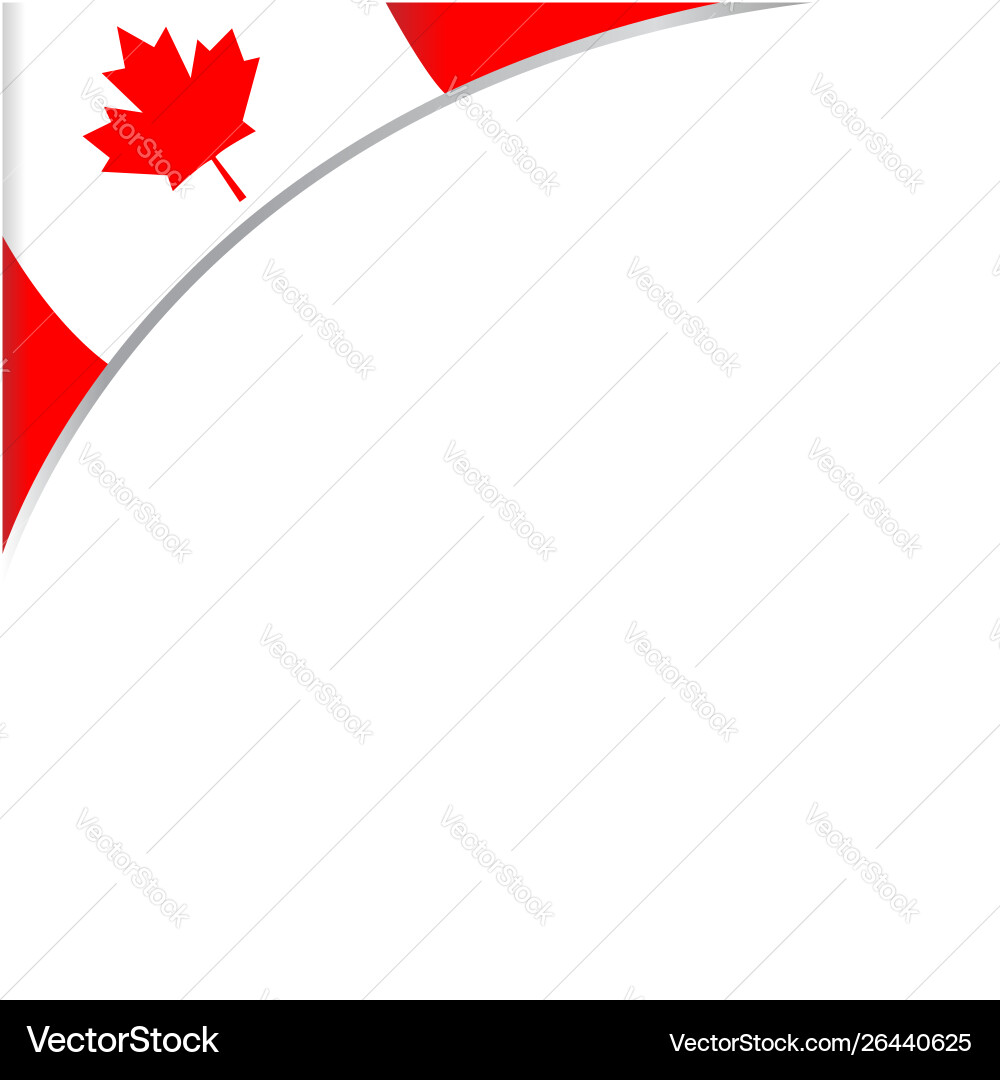 Red Maple Leaf Border Frame Royalty Free Vector Image