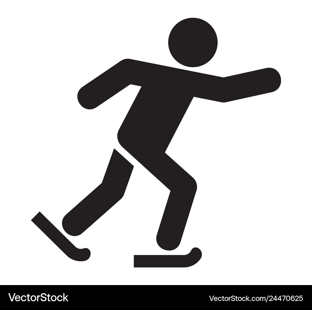 Skating sign Royalty Free Vector Image - VectorStock