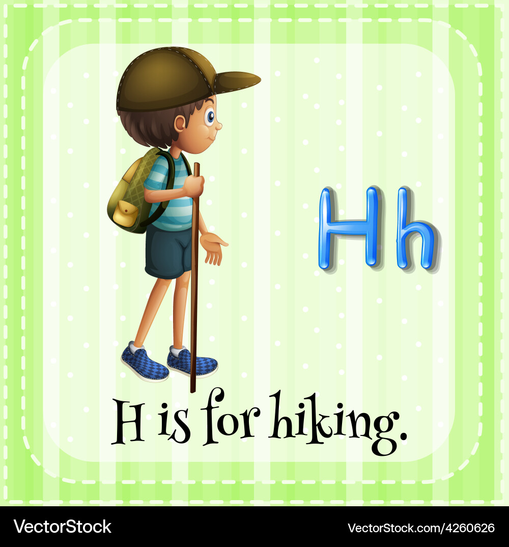 Alphabet h Royalty Free Vector Image - VectorStock