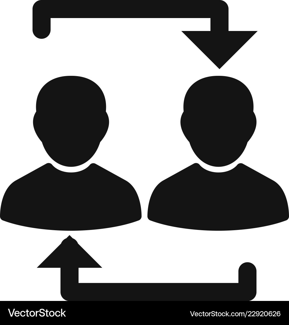 Exchange icon Royalty Free Vector Image - VectorStock