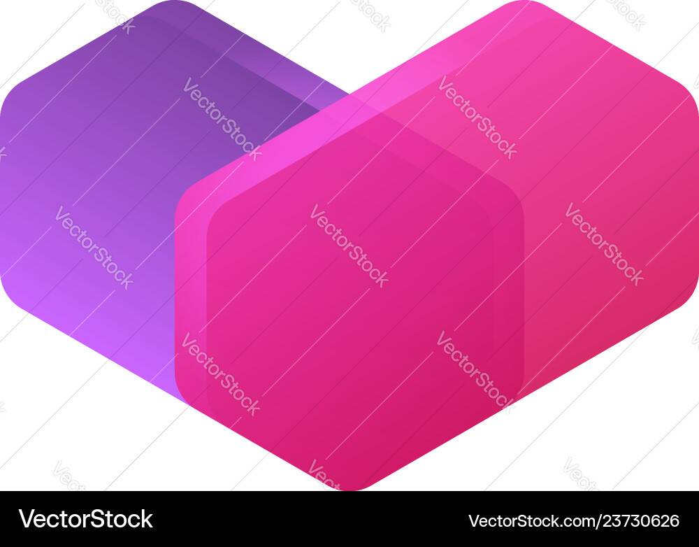 Heart sign logo Royalty Free Vector Image - VectorStock