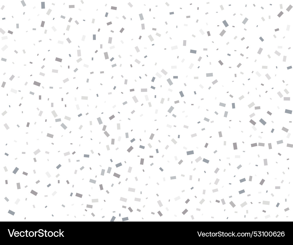 Magic silver rectangular glitter confetti Vector Image