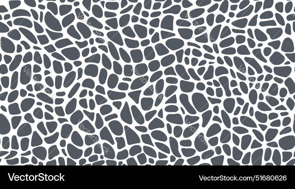 Mosaic pebble stone floor pattern rock background Vector Image