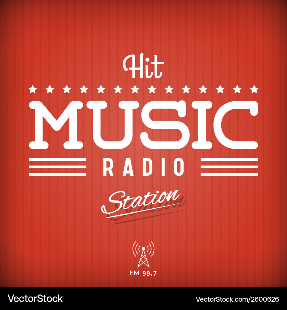 Radio poster Royalty Free Vector Image - VectorStock