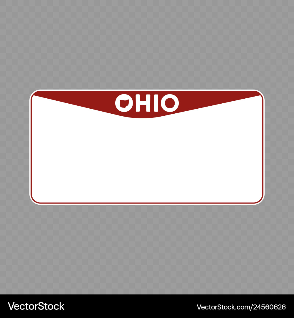 Ohio License Plate Vector Images (16)