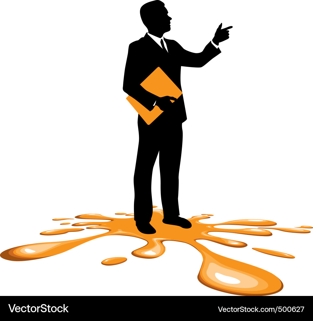 Businessman splodge Royalty Free Vector Image - VectorStock