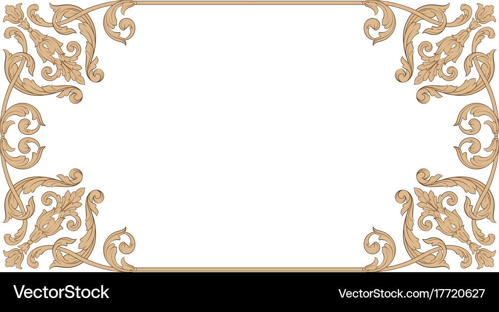 Classical baroque Royalty Free Vector Image - VectorStock