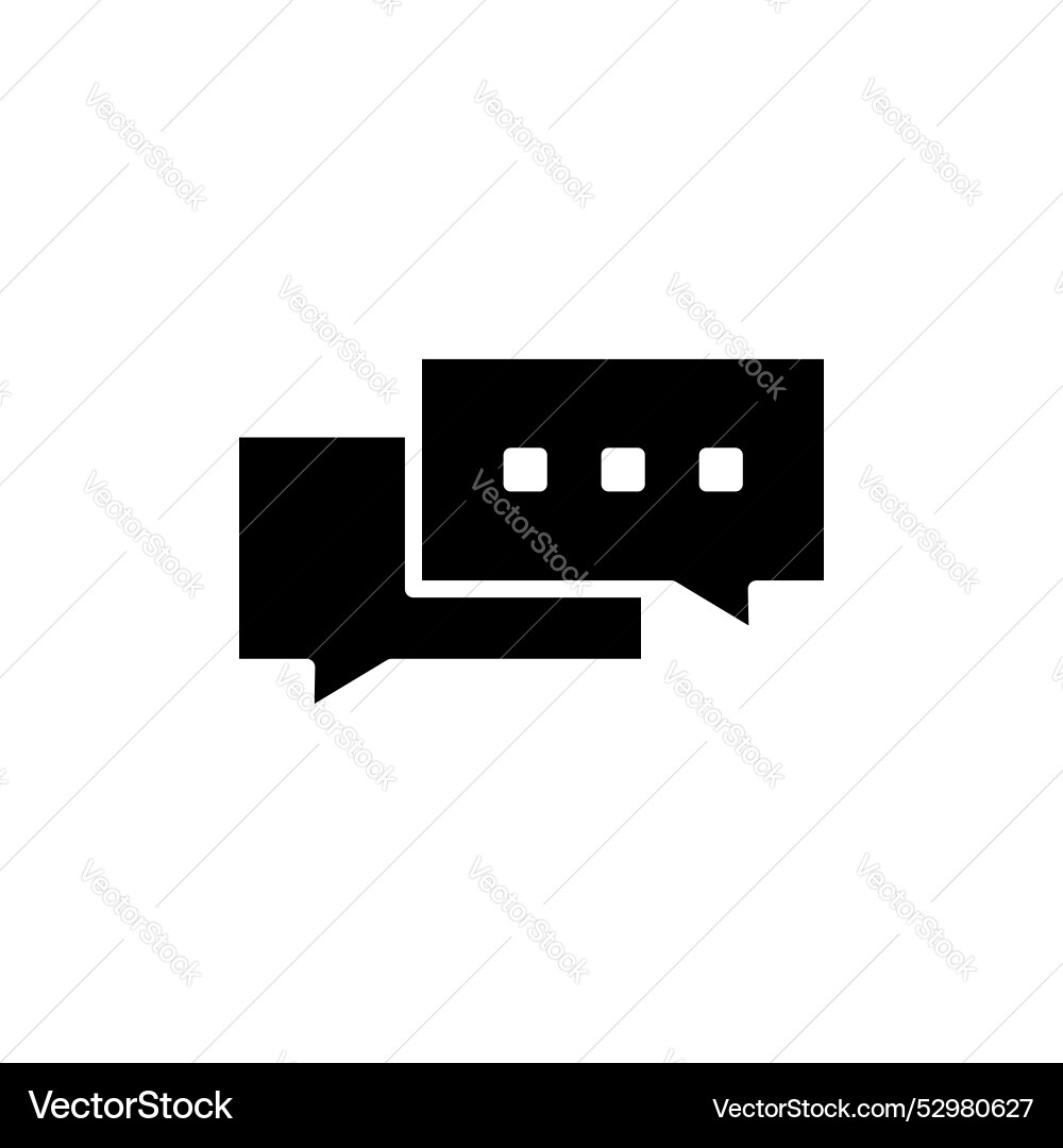 Comment icon set message bubble chat business Vector Image
