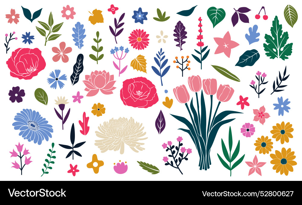 Flower garden pattern floral Royalty Free Vector Image