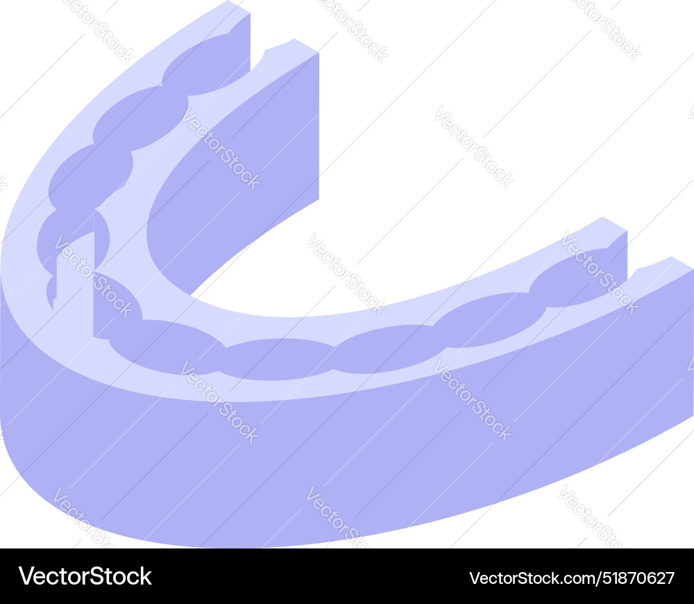 Human jaw with teeth showing isometric icon Vector Image