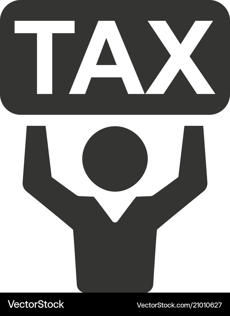 Income tax day icon Royalty Free Vector Image - VectorStock