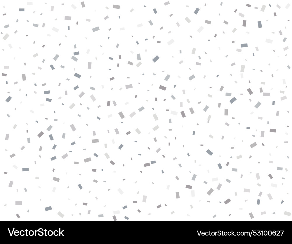 Magic silver rectangular glitter confetti Vector Image