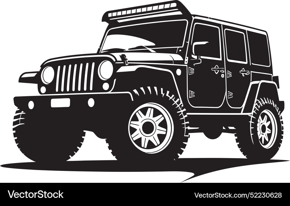 Custom jeep logo jeep safari exploration kit Vector Image