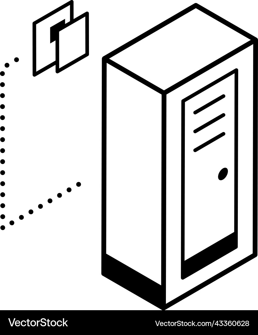 Gym locker icon in trendy design use it commercia Vector Image
