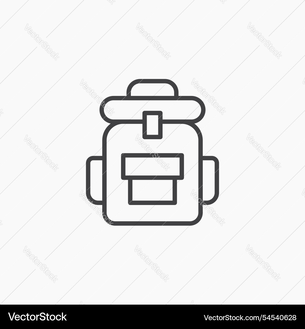 Hiking backpack icon Royalty Free Vector Image