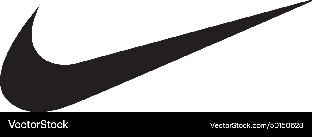 Nike Logo - Shoe Sign Royalty Free Vector Image