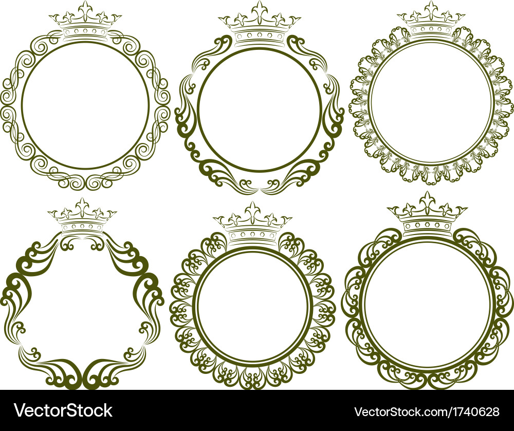 Royal frames Royalty Free Vector Image - VectorStock