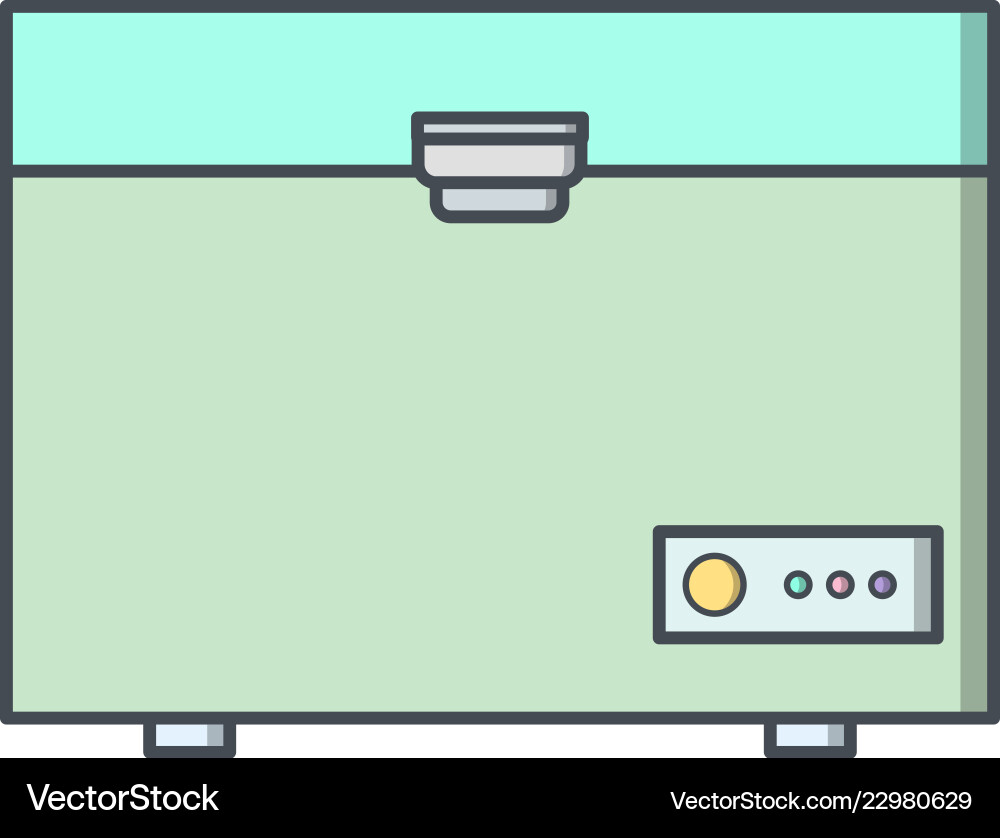 Deep freezer icon Royalty Free Vector Image - VectorStock