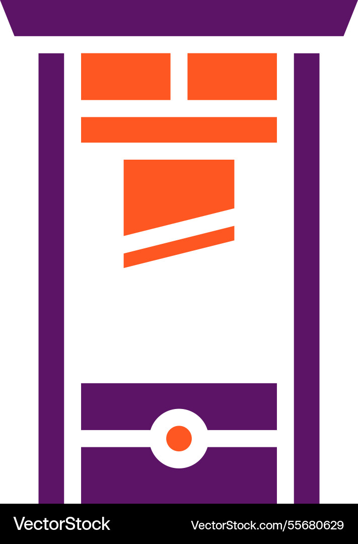 Guillotine icon design Royalty Free Vector Image