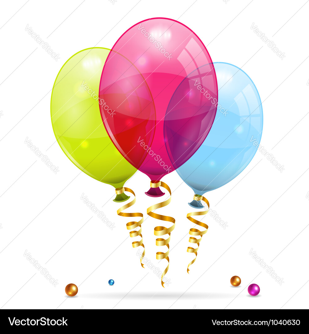 Birthday balloons Royalty Free Vector Image - VectorStock