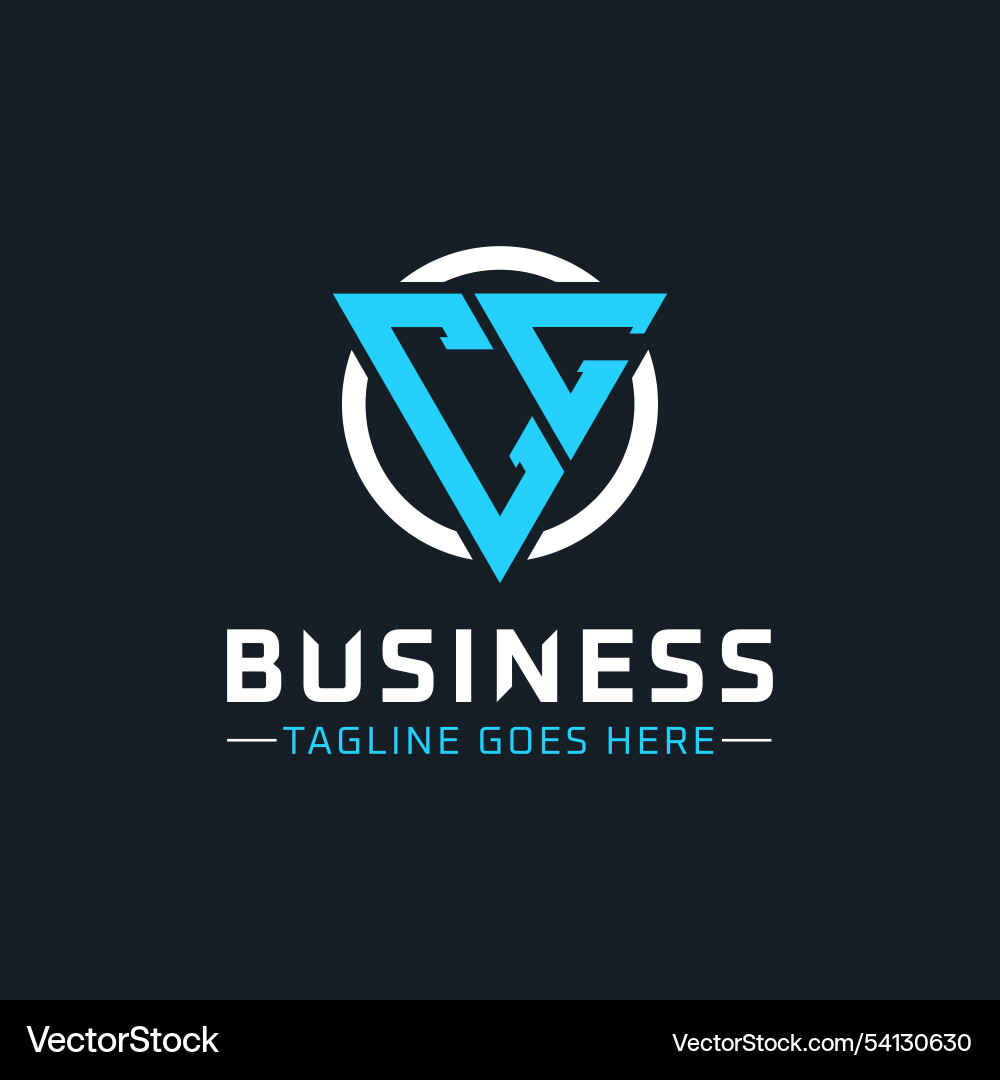 Cc monogram modern initials letter logo design Vector Image