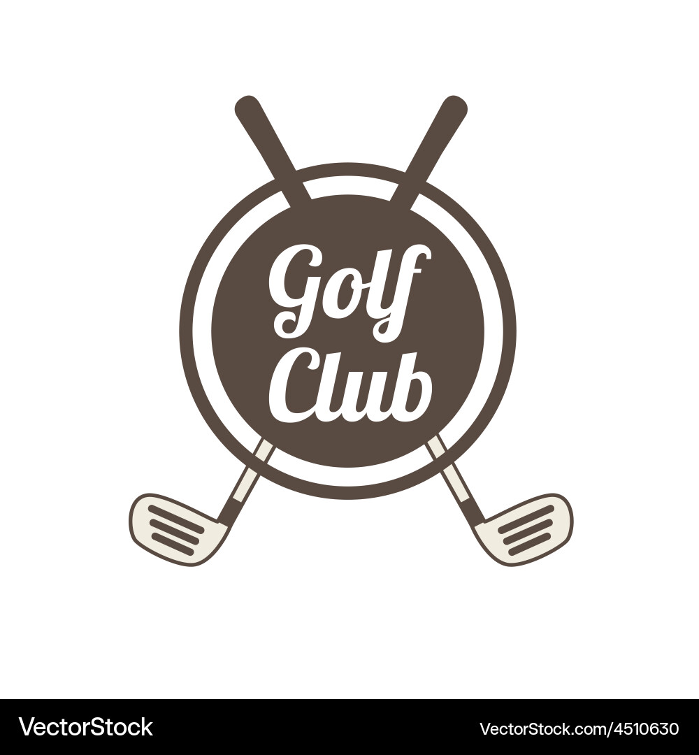 Golf club Royalty Free Vector Image - VectorStock