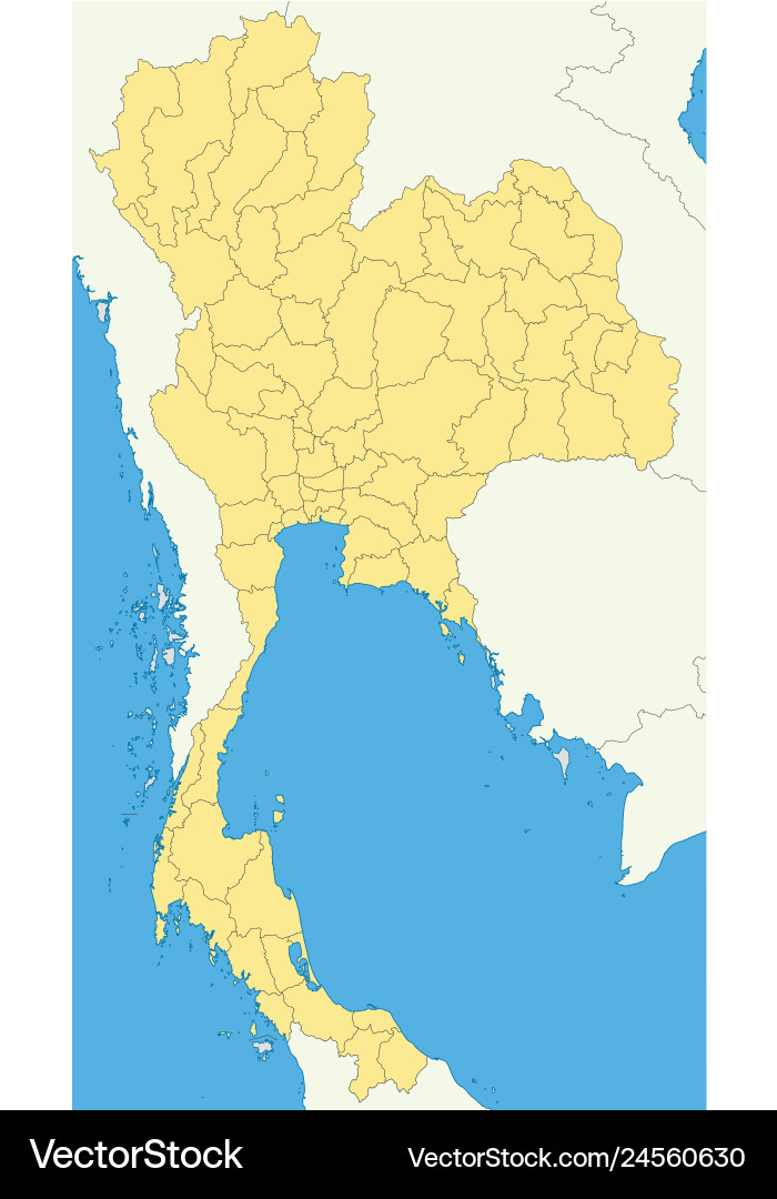 High quality map with borders Royalty Free Vector Image