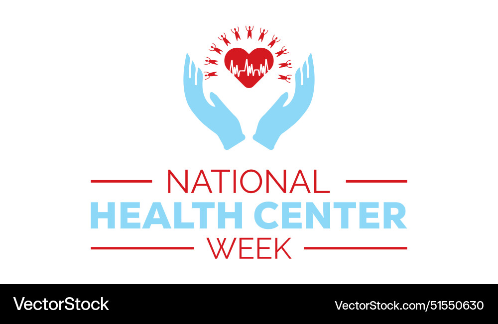 National health center week Royalty Free Vector Image