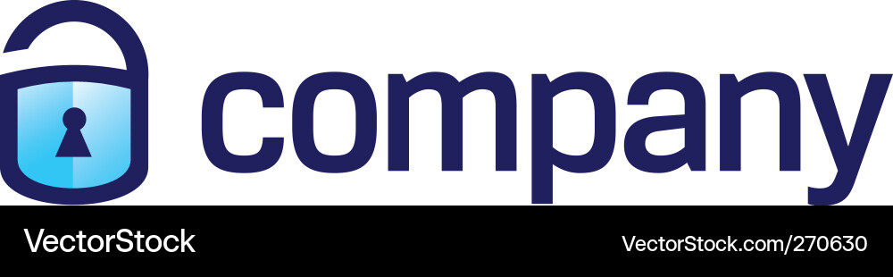 Security Lock Logo - Access Protection Royalty Free Vector