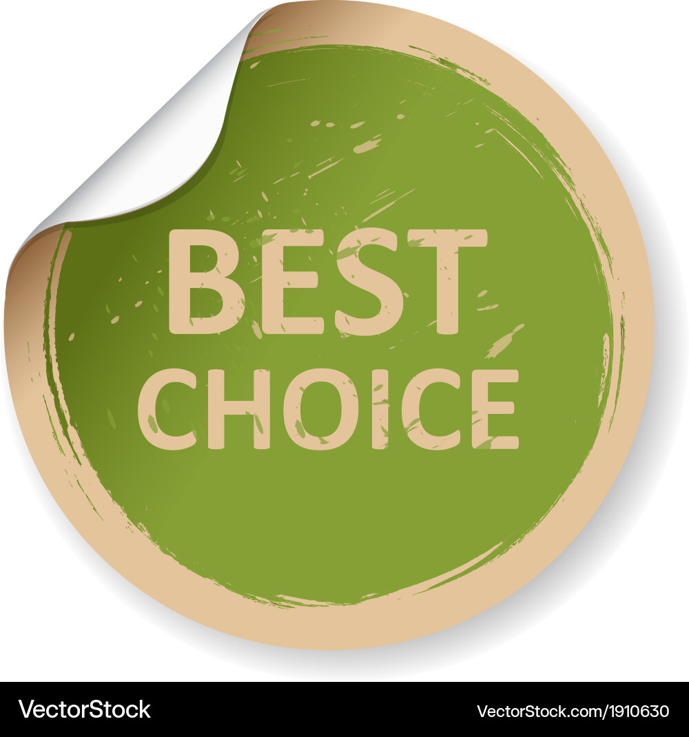 Vintage Best Choice Label Royalty Free Vector Image