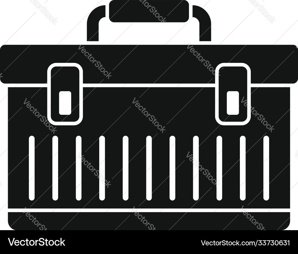 Aircraft repair tool box icon simple style Vector Image