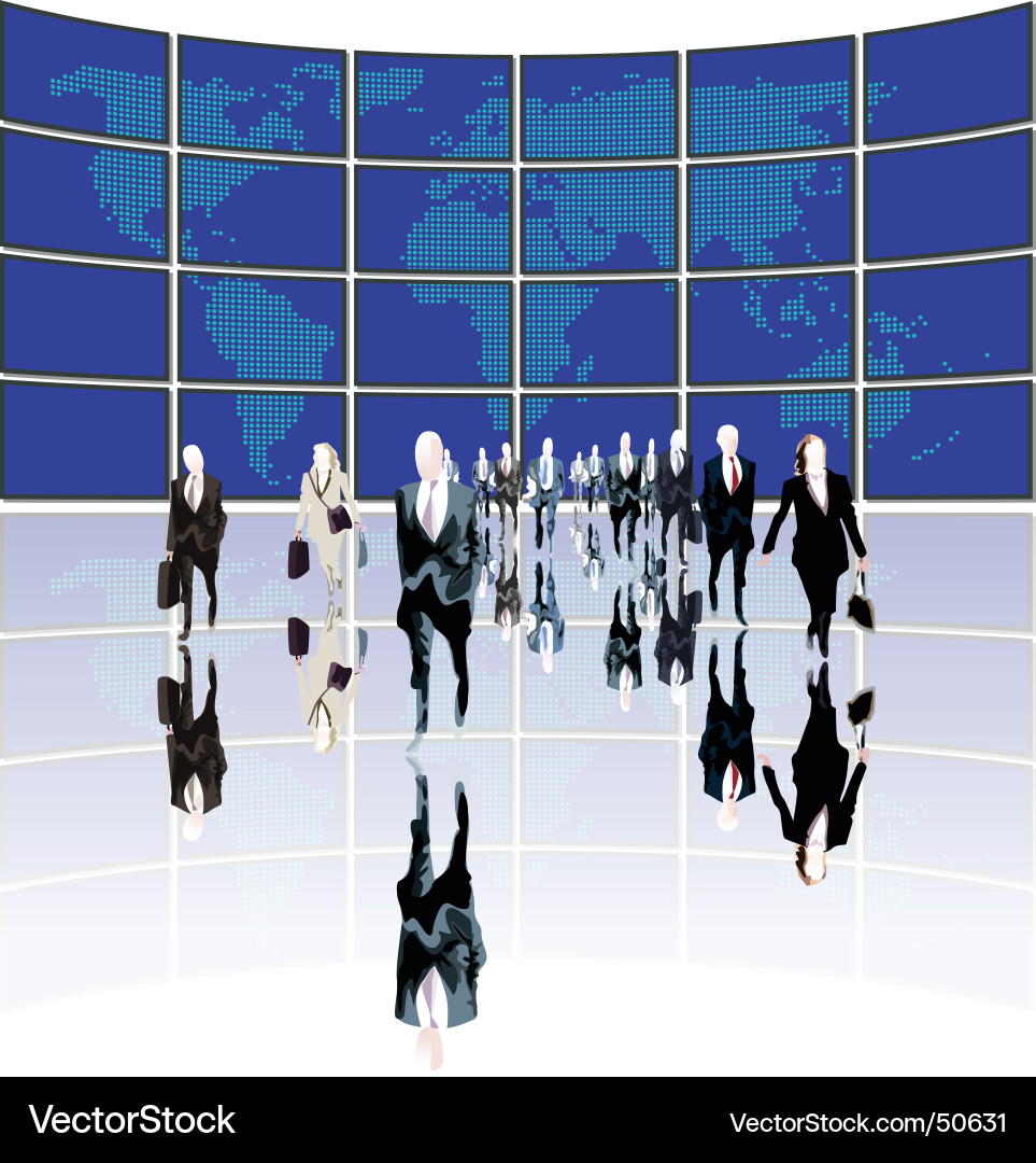 Business world Royalty Free Vector Image - VectorStock