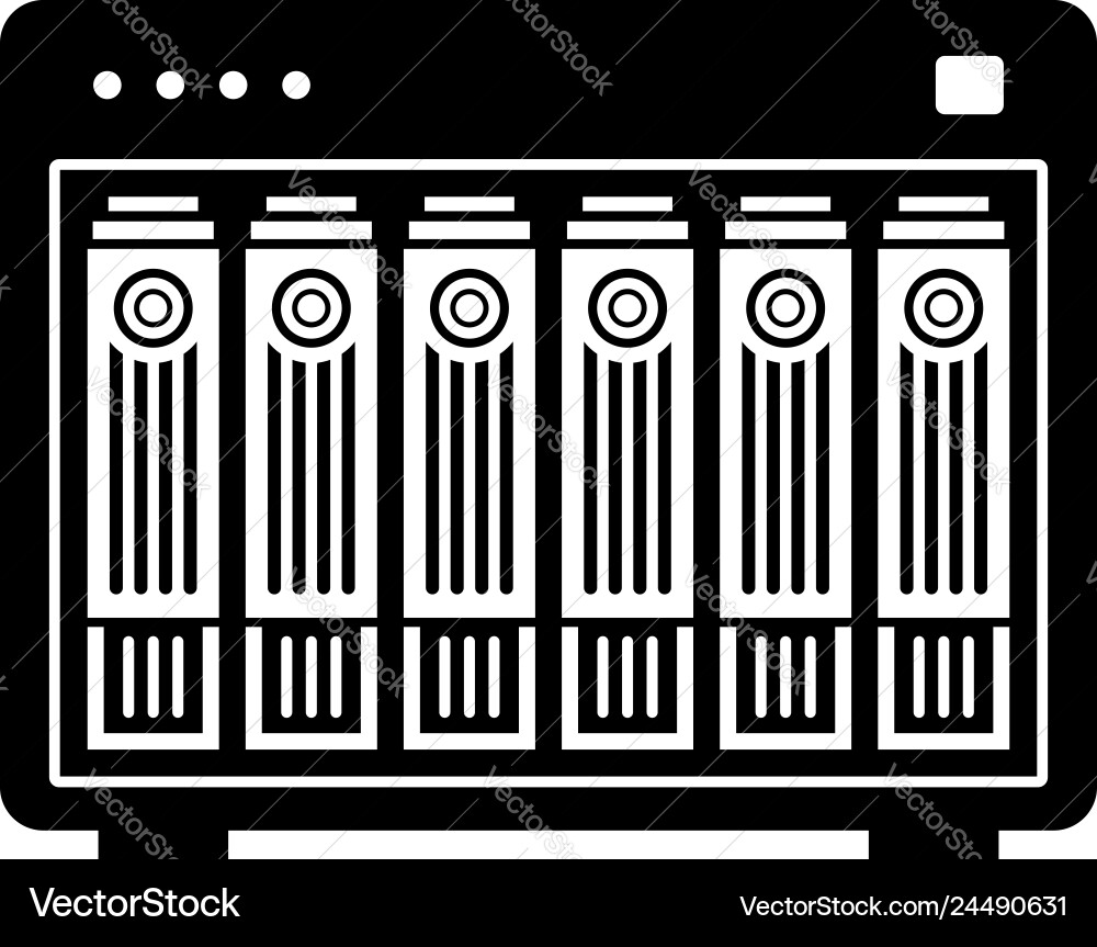 Network Attached Storage (NAS) Device Royalty Free Vector